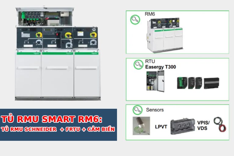 Smart RM6: Tủ RMU Schneider + FRTU + Cảm biến
